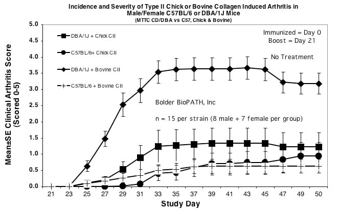 Collagen Induced Arthritis in Mice (Mouse CIA)