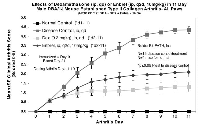 Collagen Induced Arthritis in Mice (Mouse CIA)
