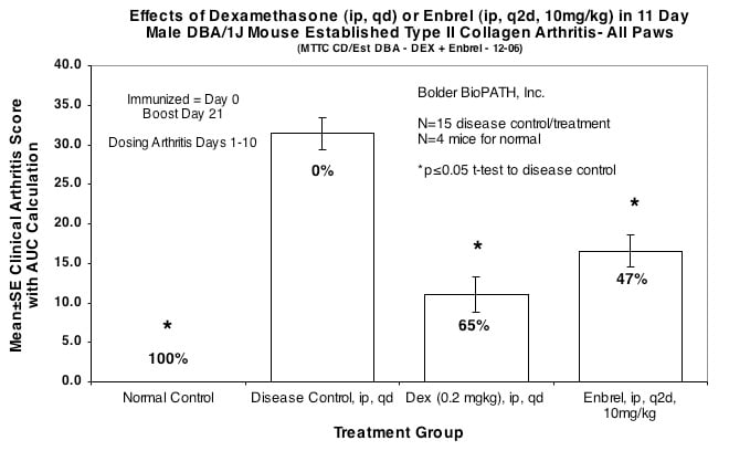 Collagen Induced Arthritis in Mice (Mouse CIA)