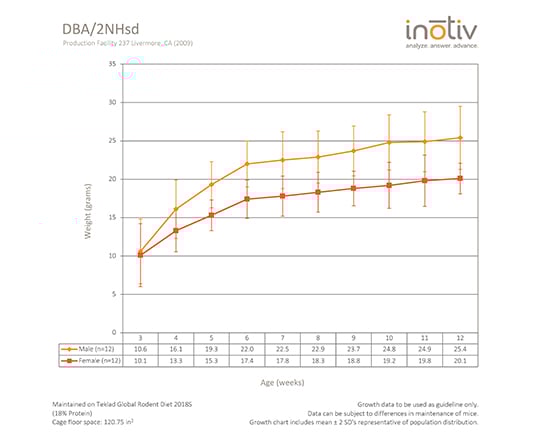 DBA/2 inbred mice: DBA/2NHsd