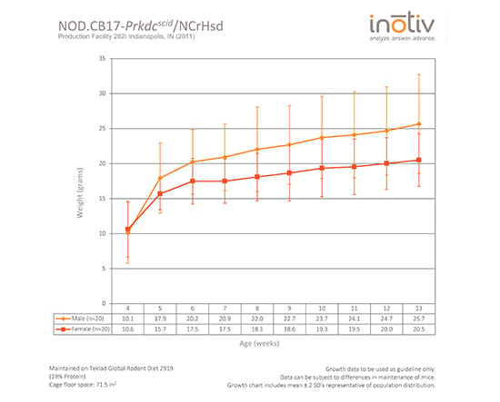 NOD.SCID mice: NOD.CB17-Prkdcscid/NCrHsd mutant mice