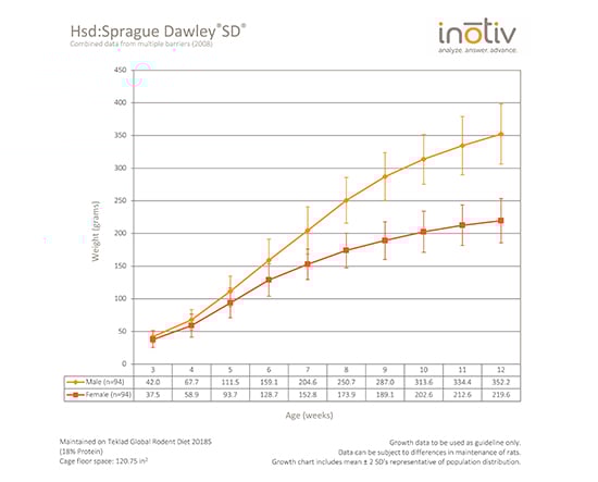 Sprague Dawley® SD® outbred rats